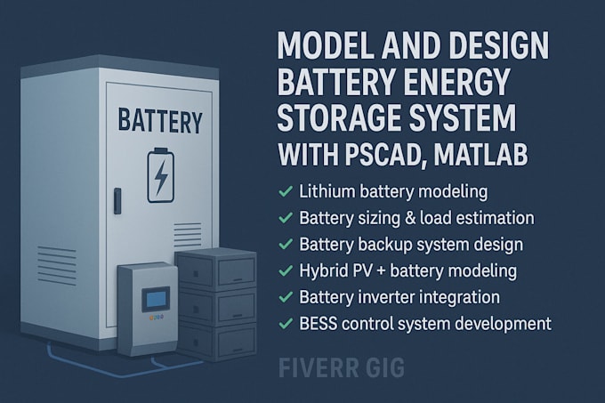 Model and design battery energy storage system bess with pscad and ...