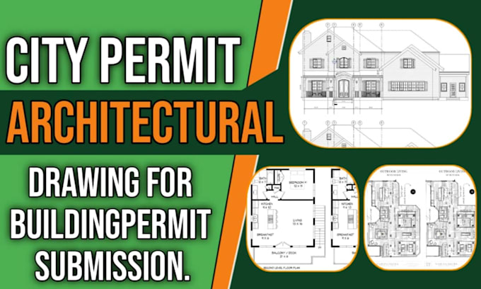 Draft architectural drawings for building permit submission by Anna_cou | Fiverr