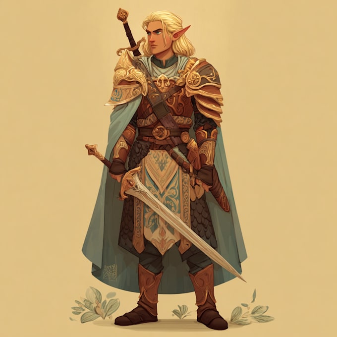 Draw fantasy dnd character, concept art, and dnd party by Coletteread ...