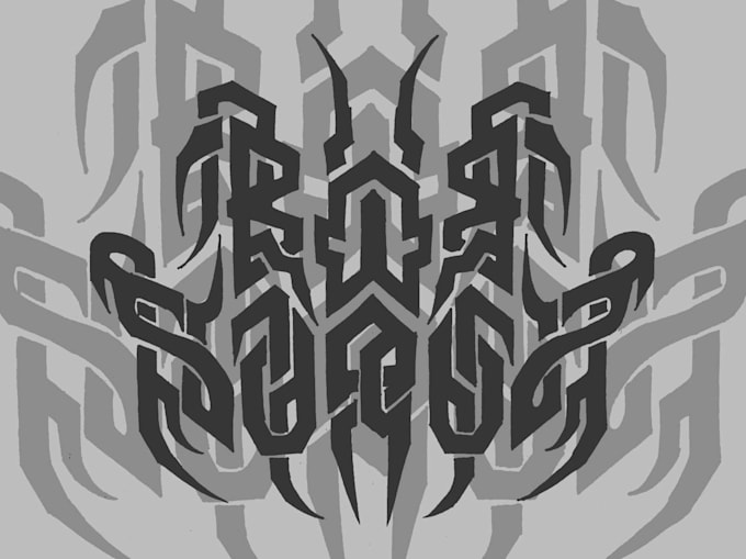 Draw simple death or black metal logo by Patricia_clemon | Fiverr