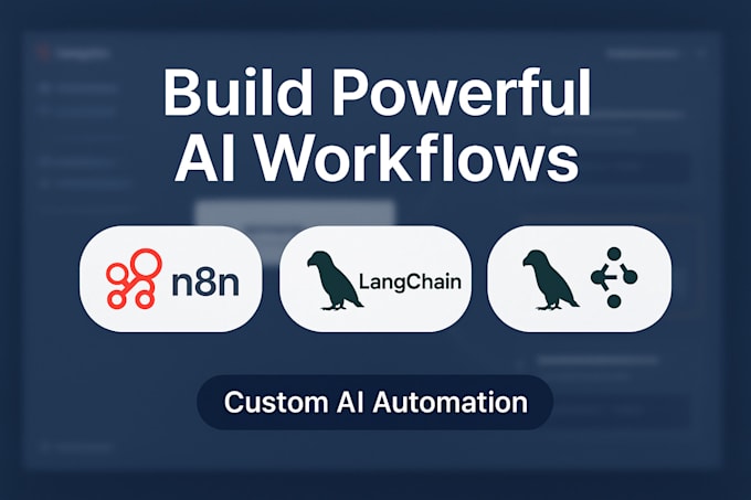 Create custom ai agents with langchain langgraph n8n by Suraj_airi_ | Fiverr