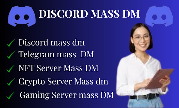 Mass dm, discord mass dm, discord promotion, discord mass dm, discord dm by David_team001 | Fiverr