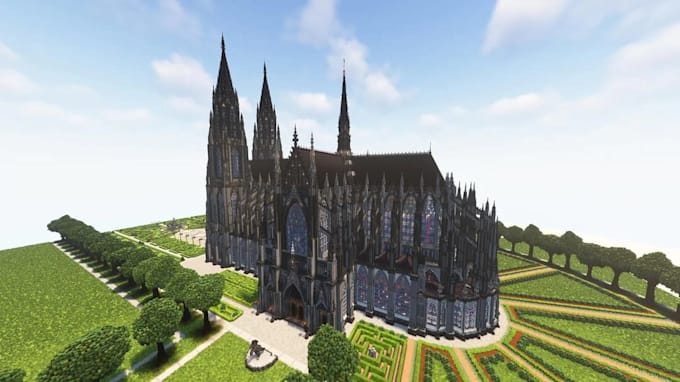 Build minecraft castle, villages, base, hubs, spawns, house by Algo ...