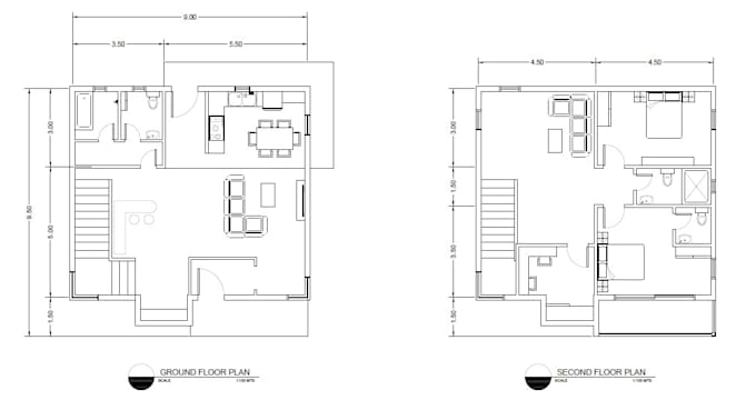 Create accurate autocad 2d floor plan based on your sketches and ...