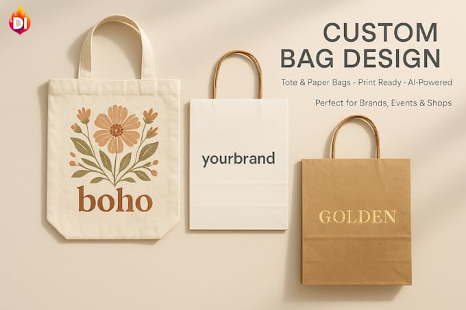 Design custom shopping, tote and paper bag brand packaging by ...