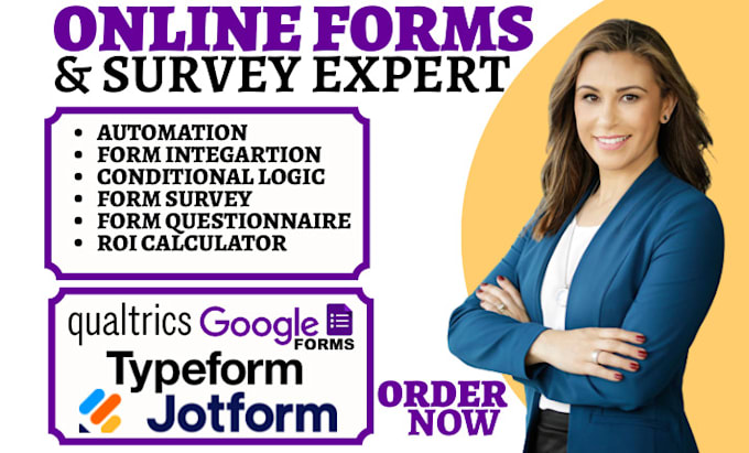 Create qualtrics google forms online survey typeform jotform conditional logic by Praiseformspro ...
