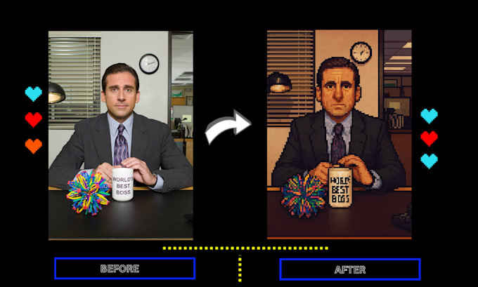 Design retro pixel art portraits from your photos by Arteveryoneshop ...