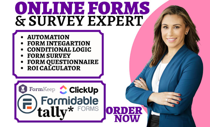 Design Formkeep Clickup Forms Integration Formidable Forms Tally Questionnaire By Praiseformspro