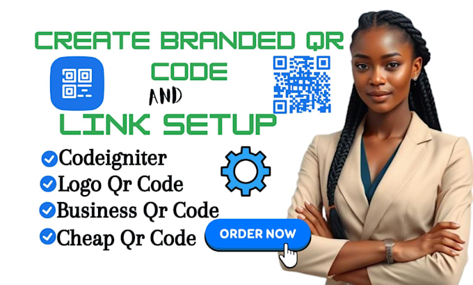 Create branded qr code, design custom qr code, setup short link, and ...