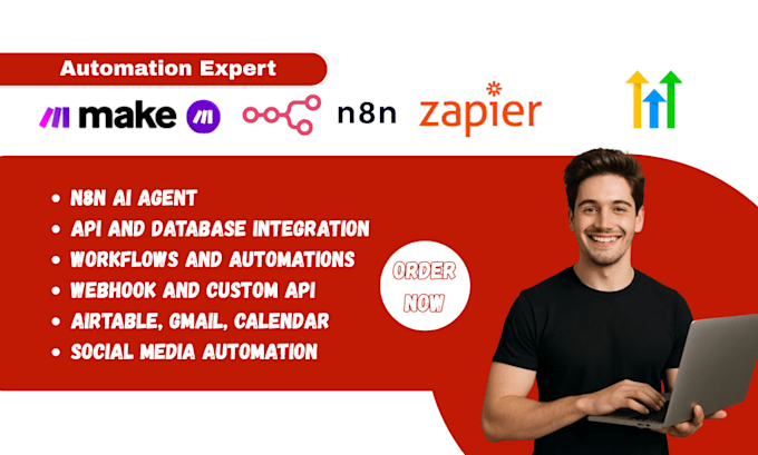 Build powerful ai automation using make n8n zapier airtable notion chatgpt veo3 by Benjamin3201 ...