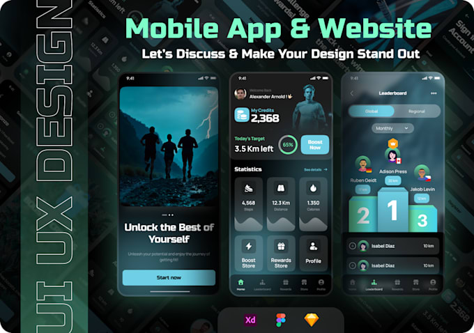 Do product ui ux design app, web, dashboard in figma by Thezainabali001 | Fiverr