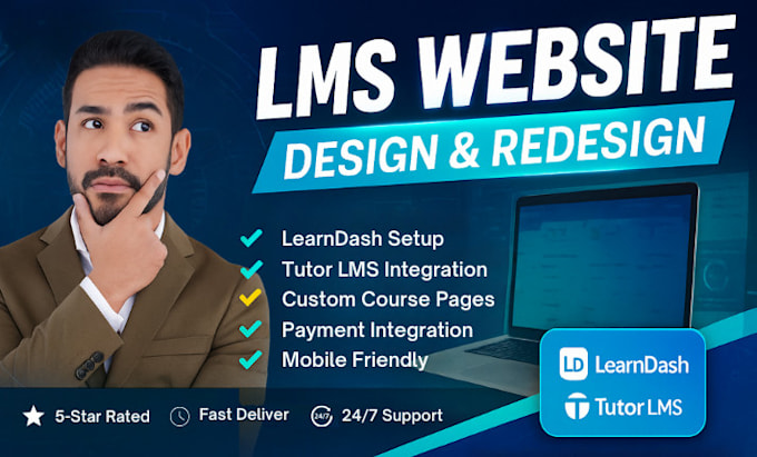 Develop wordpress elearning lms, education website with learndash, tutor lms by Ethan_cole8 | Fiverr