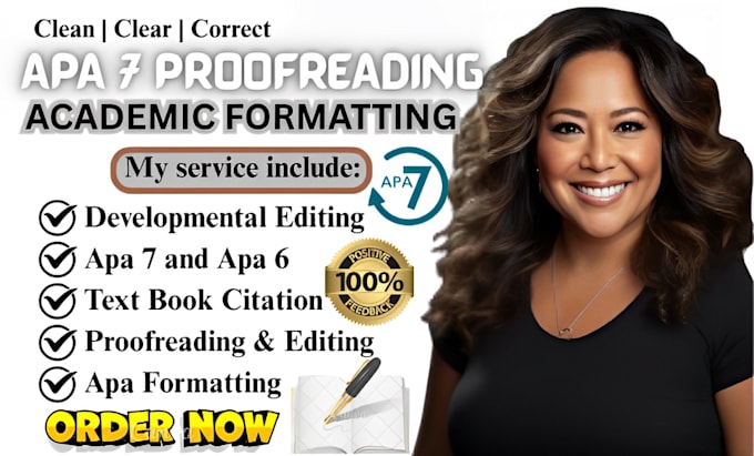Format, edit, and proofread your paper in apa 7 citation style fast by ...