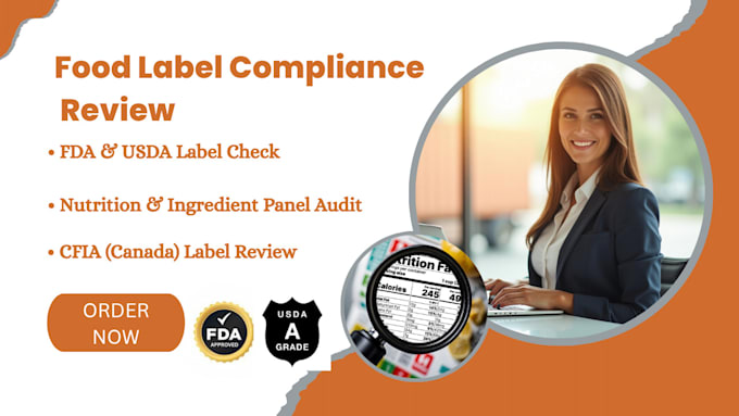 Analyze and correct your food label for fda compliance by Peace_joe12 ...