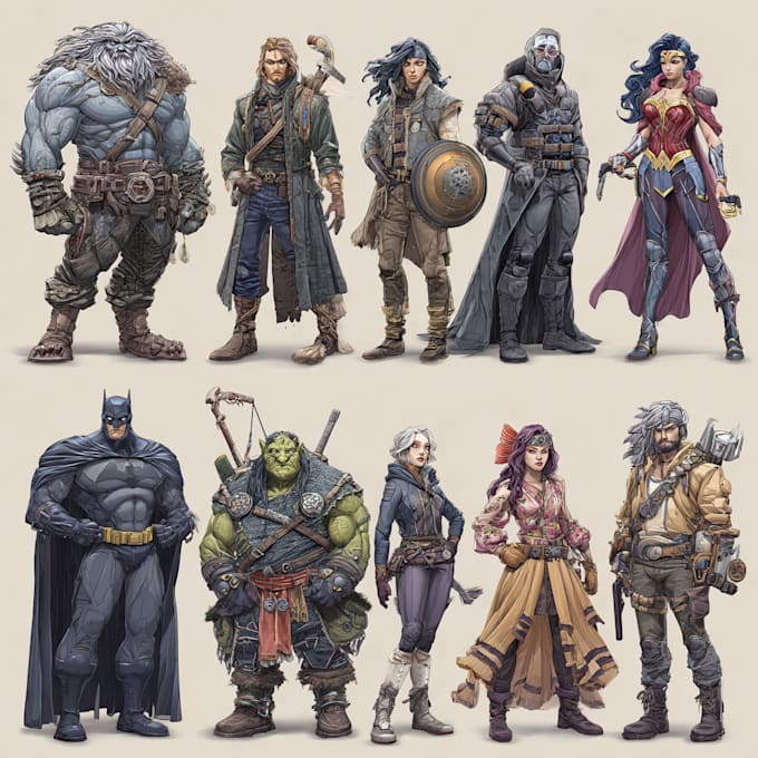 Create scifi, fantasy, superhero character design by Catevsee | Fiverr