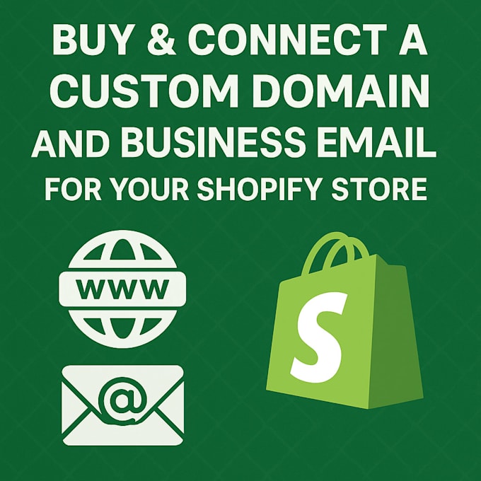 Buy and connect a custom domain and business email for your shopify ...
