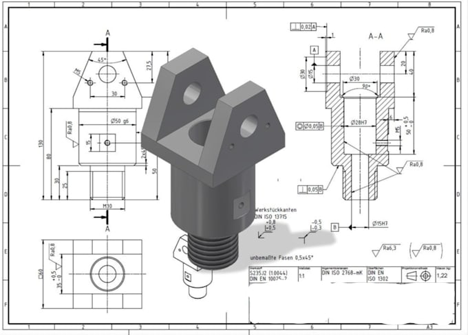 Create professional 3d models and technical 2d drawings cad by Makeit25 | Fiverr