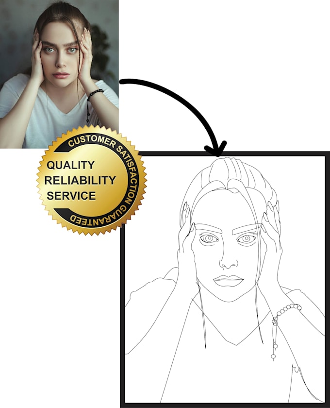 Possionated picture convert into coloring book by Basimajabeen | Fiverr