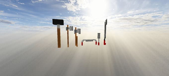 Create minecraft style 3d models by Mtgamer245 | Fiverr