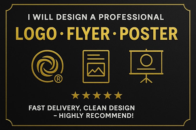 Design a professional logo, flyer, or poster for your brand by ...