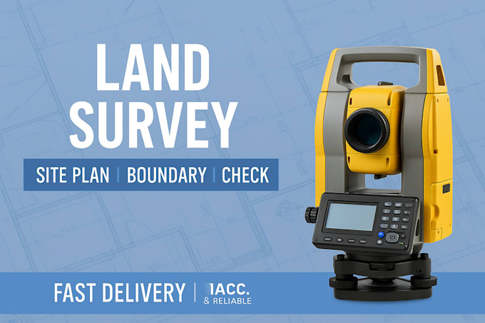 Provide land surveyor site plan, city permit drawing, and property ...