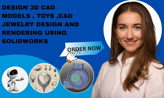Design 3d cad models , toys ,cad jewelry design and rendering using solidworks by Laura_klemm ...