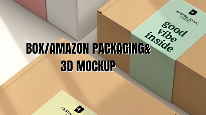 Design product box packaging design, label design, mailer box and 3d ...
