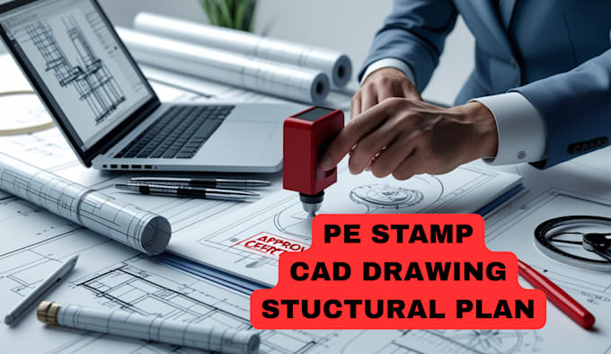 Do architectural stamp, cad, 13d, pe stamp, and seal for usa city ...