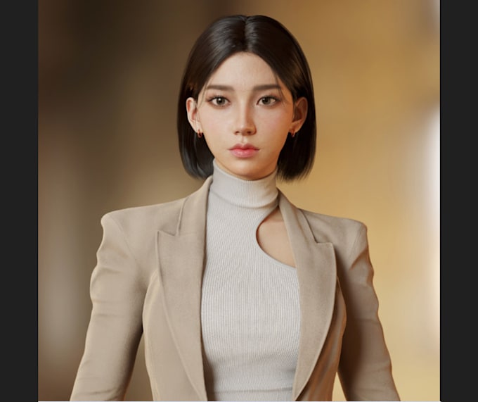 Realistic 3d character model 3d metahuman avatars 3d chatbot unreal ...