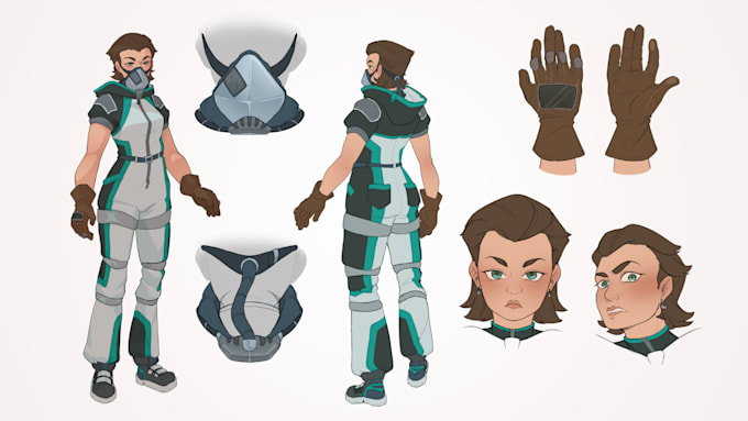 Illustrate your custom character or concept art by Anasalazarcobos | Fiverr