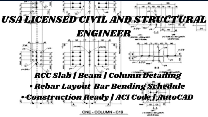 Deliver structural detailing of concrete slabs, beams,columns rebar and bar bend by Engr_pablo ...