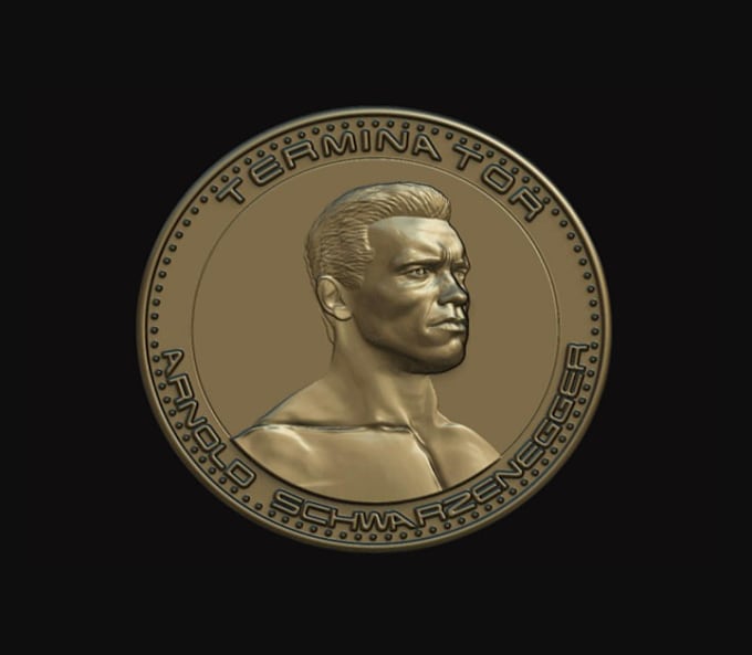 3d coin model, 3d bas relief, cnc coin, cnc medallion 3d pendant for 3d ...