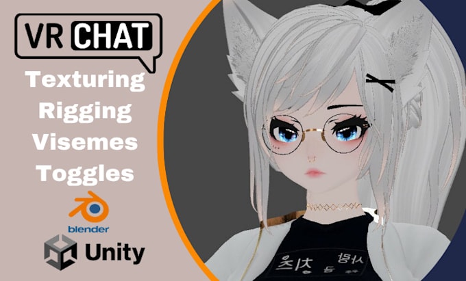 Create custom vrchat avatar commission avatar to vrm 3d rigging vr character vrc by Vrcloard ...