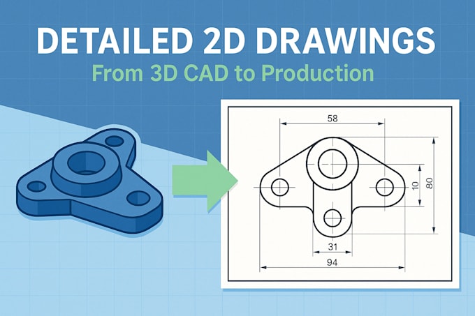 Create detailed 2d engineering drawings from your 3d cad model by ...
