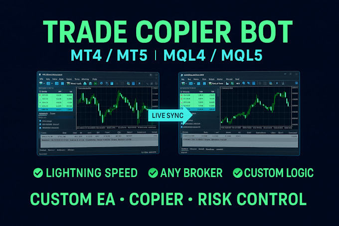 Build trade copier bot or custom trading bot for mt4, mt5, mql4, mql5 by Richard2531 | Fiverr