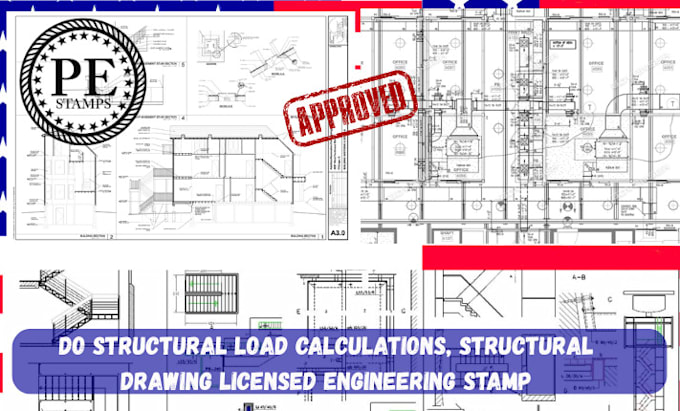 Do structural load calculations, structural drawing licensed engineering stamp by Archyflorida ...
