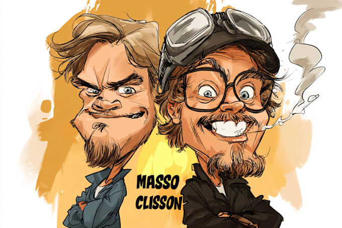 Draw nice cartoons and caricatures by Otheliank | Fiverr