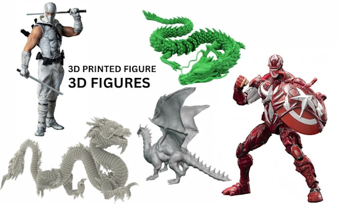 Articulate 3d models articulated figurine flexi model action figure ...