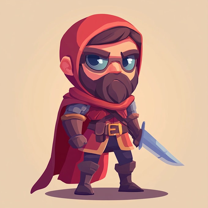 Do dnd character art, 2d game character art in unique style by ...