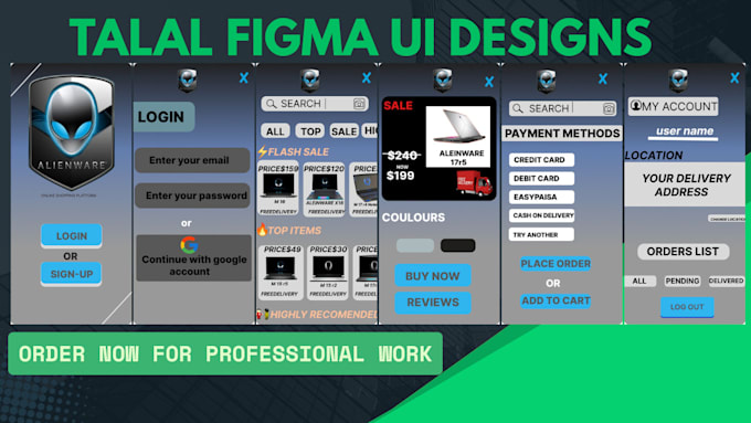 Design creative and classic designs for your work using figma ui ux by ...