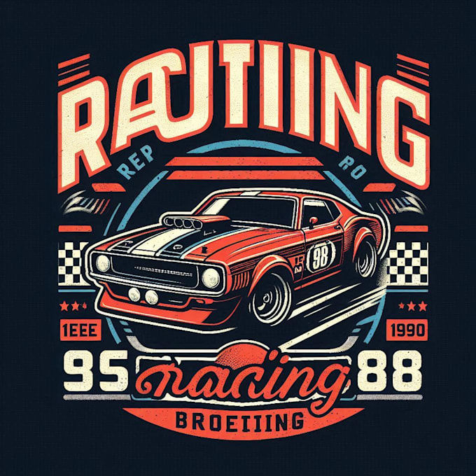Design high quality racing car t shirt logo for your business by ...