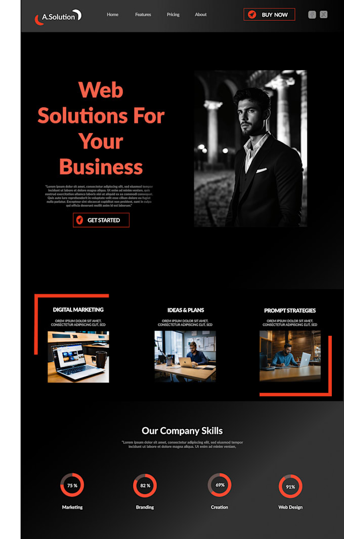 Design modern, responsive landing pages by Alexasgarow | Fiverr
