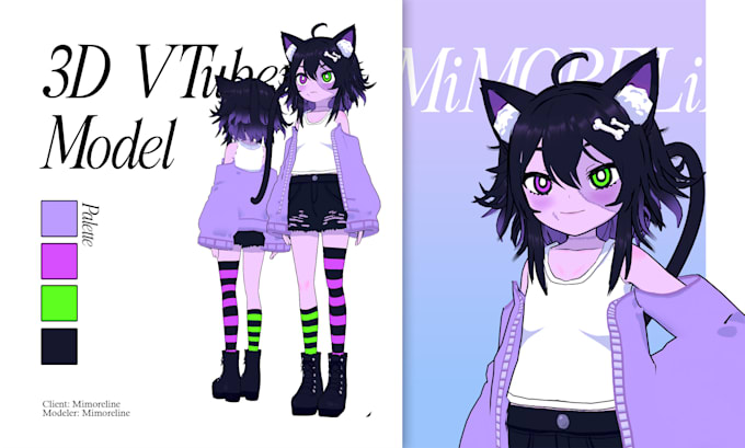 Create a professional 3d vtuber with rigging for streaming by ...