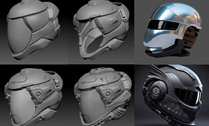 Design high quality 3d cosplay armor, mask, helmet models for 3d ...