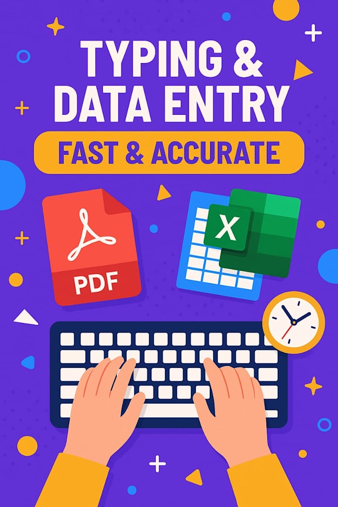 Do fast typing and data entry by Anshikapl | Fiverr