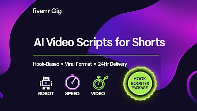 Write viral tiktok scripts that hook viewers instantly by Aiscriptgod | Fiverr