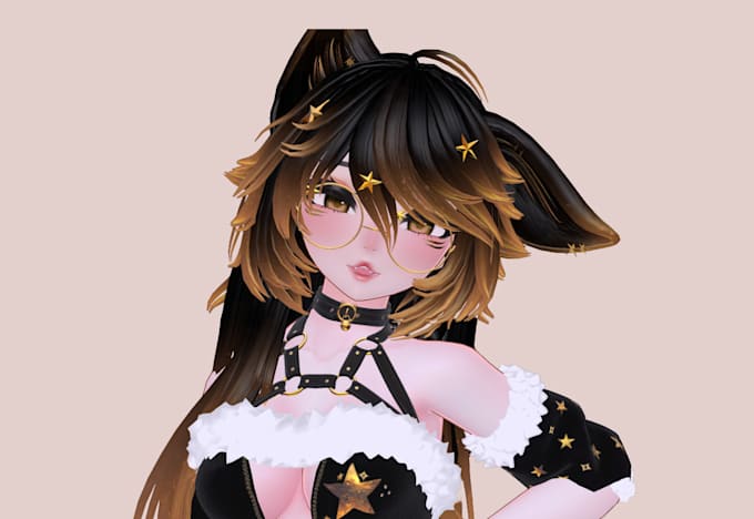 Vrchat avatar nsfw vrcharacter anime avatar vtuber model vroid vrm 3d ...