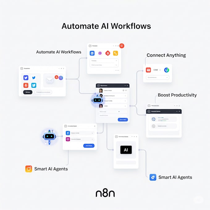 Automate ai workflow with n8n by Poojan_s_ | Fiverr