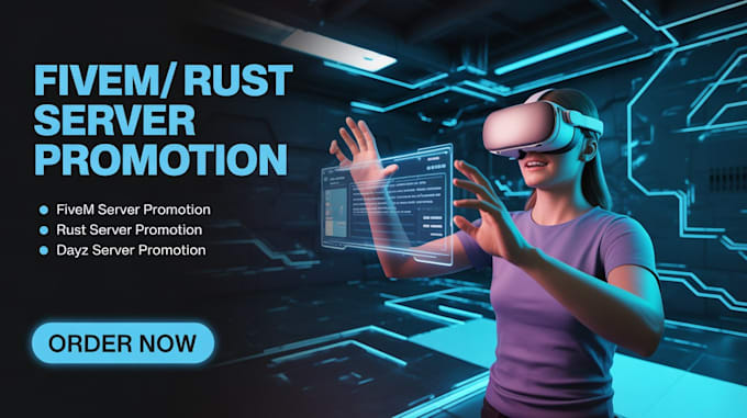 Discord server promotion,fivem server,active fivem promotion, dayz,rust ...