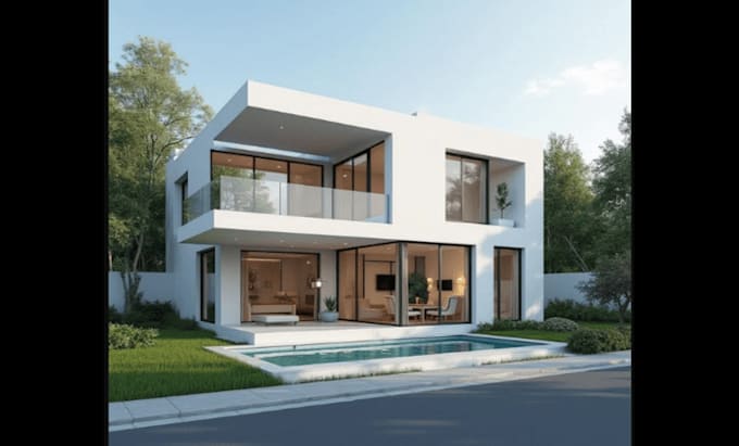 Do exterior rendering , interior design , 3d visualization, 3d modelling by Eva_james213 | Fiverr